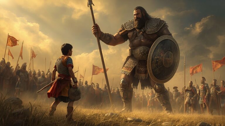 David and Goliath: A Bible Story for Kids