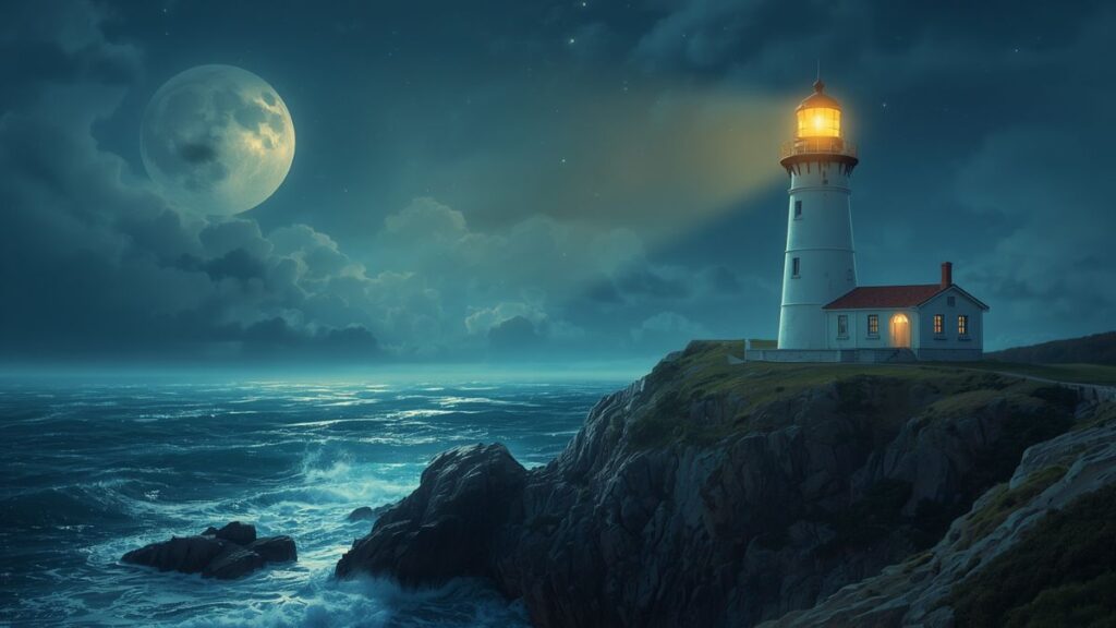 The Cozy Lighthouse That Blinked "I Miss You" | Cute Sleep Stories for ...